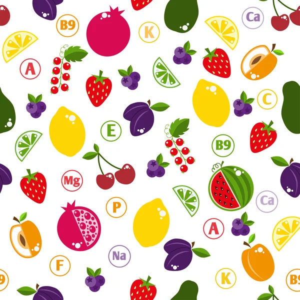 Vector seamless tiling patterns - fruits and berries. Stock Vector Image by ©werta.w #50731885