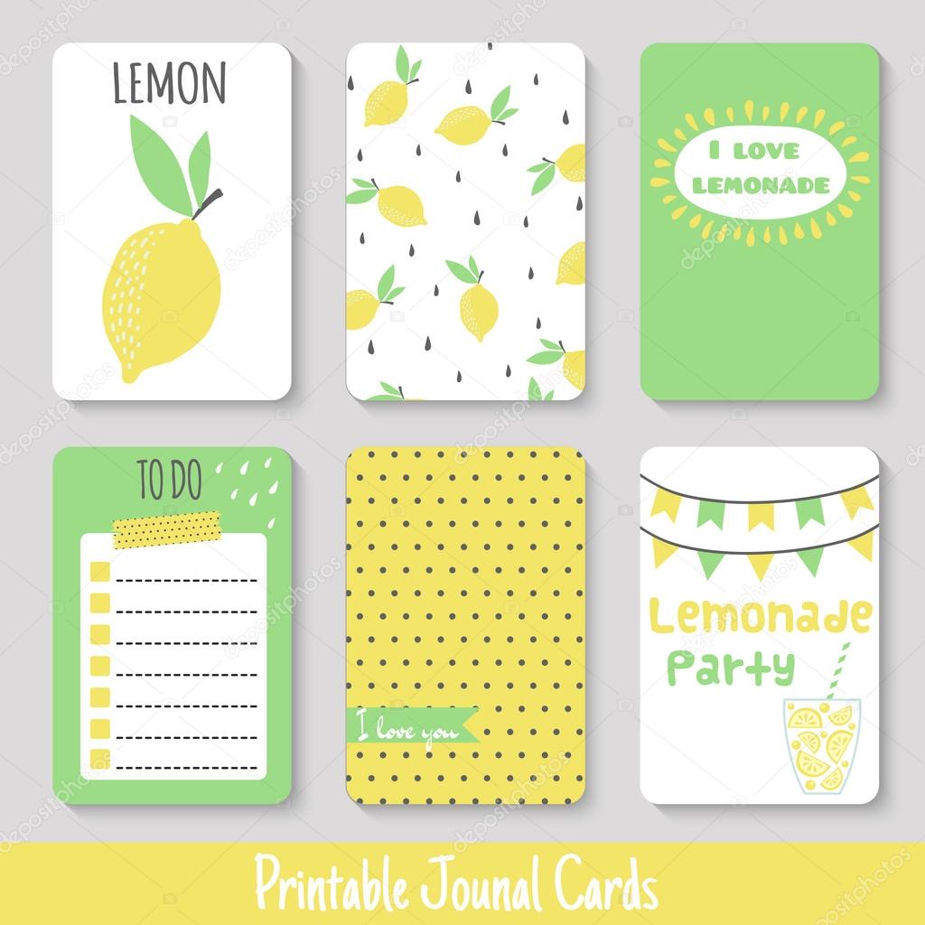 Printable journal cards Stock Vector Image by ©Virina28 #90888214