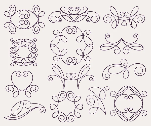 Ornamental design elements, vector series. Stock Vector Image by ...