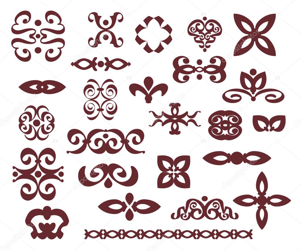Ornamental design elements, vector series. Stock Vector Image by ... Ornamental design elements, vector series. Stock Vector Image by ...