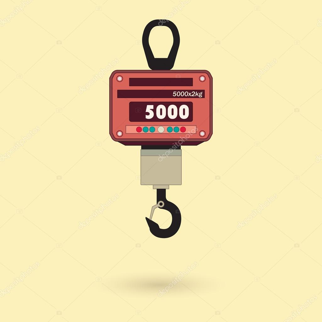 Hanging electronic scales Stock Vector Image by ©Alexandrus1 #112298026