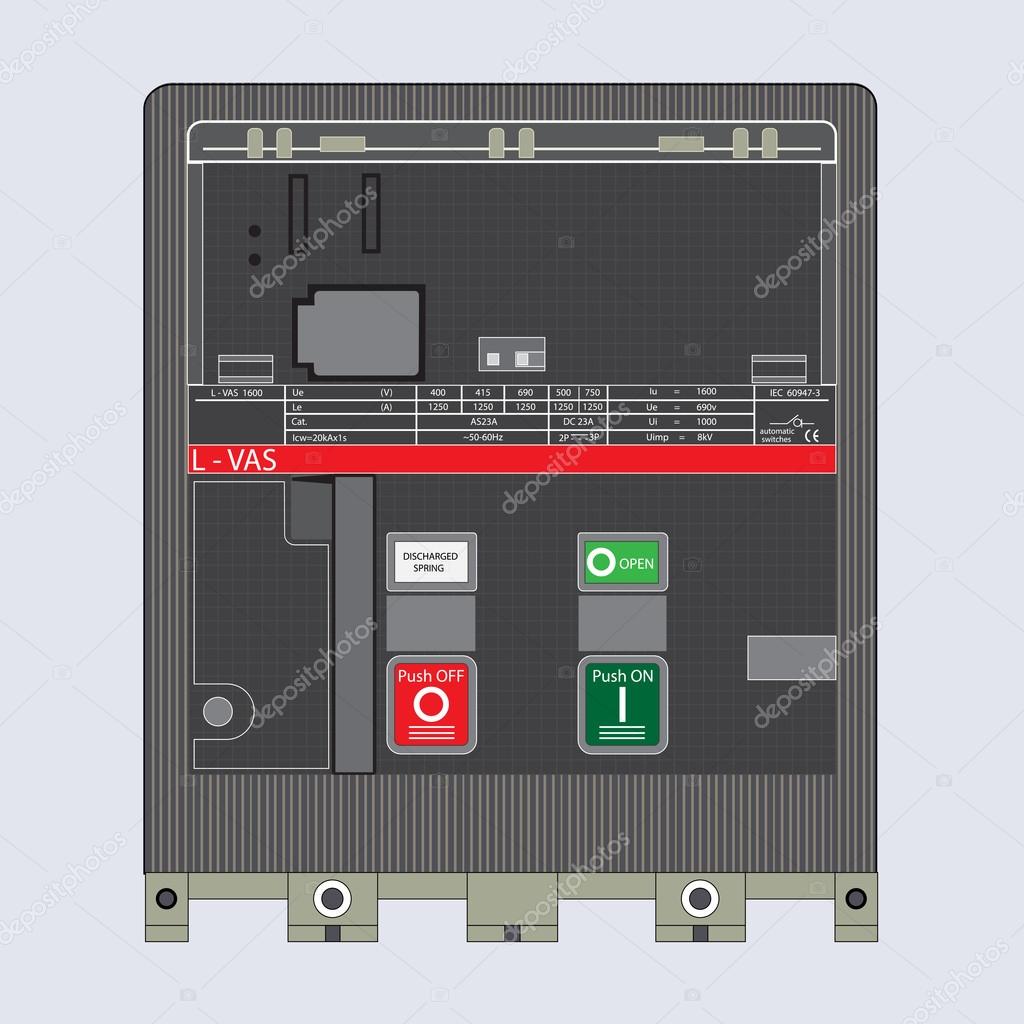 Automatic Switches Breaker — Stock Vector © Alexandrus1 #93752222