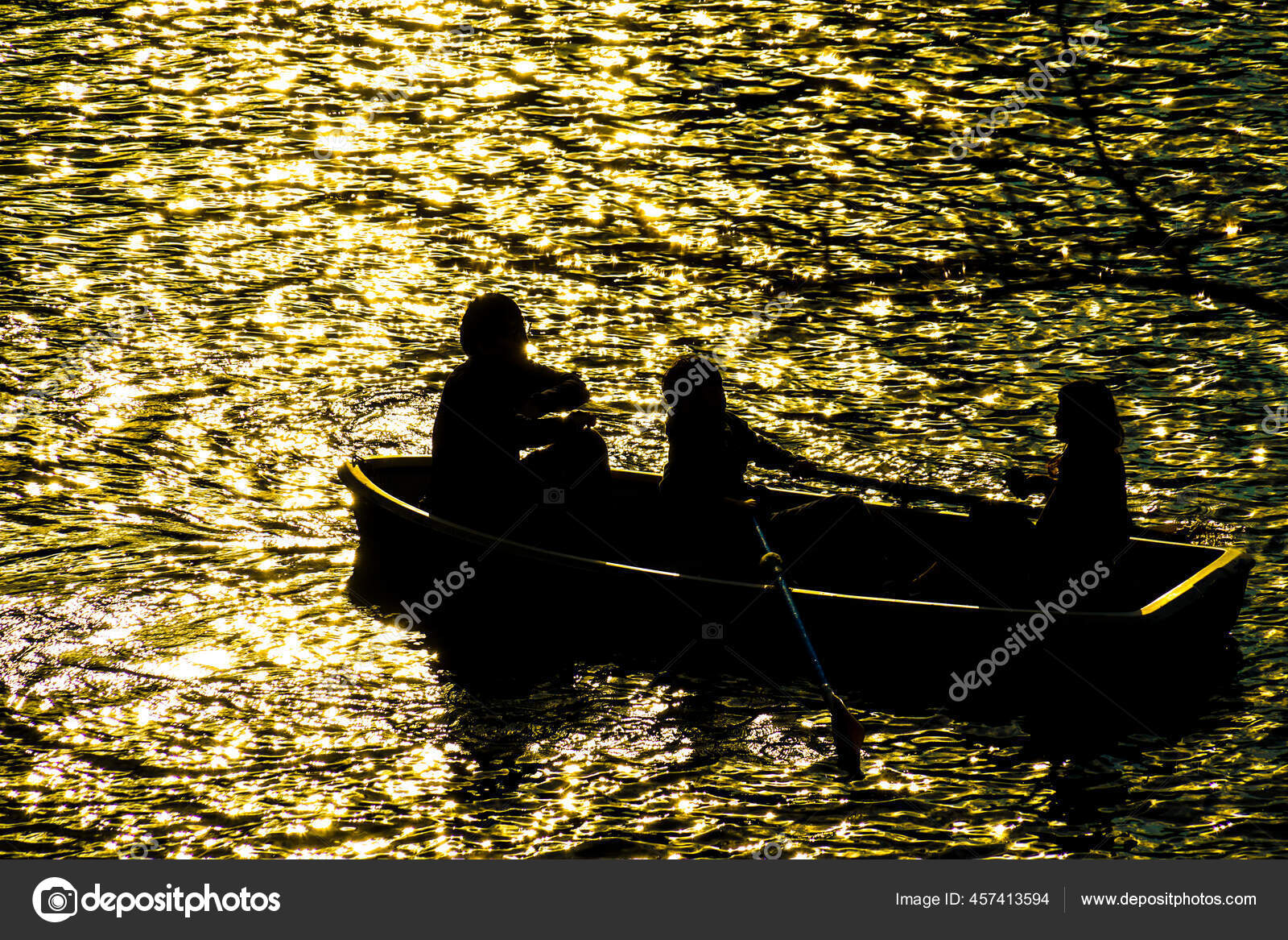 Row Boat Silhouette