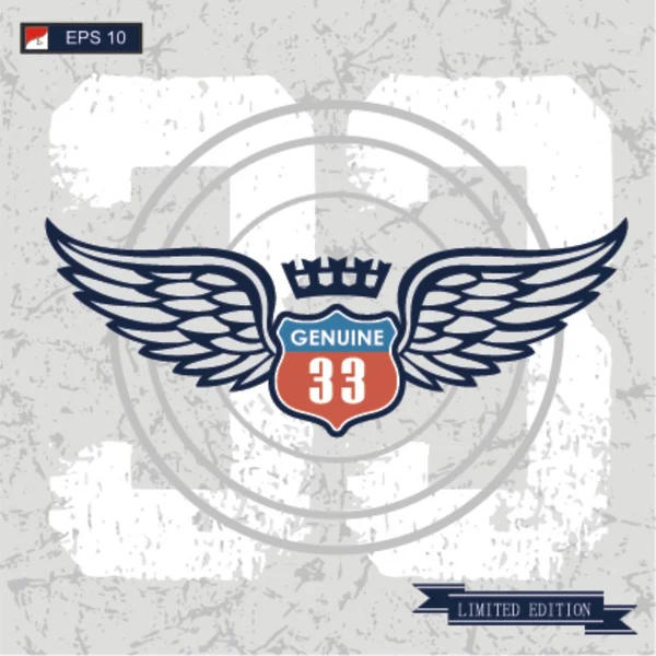 Classic vintage wing design Stock Vector by ©halimqd 59079873