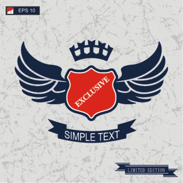 Classic vintage wing design Stock Vector by ©halimqd 52929159