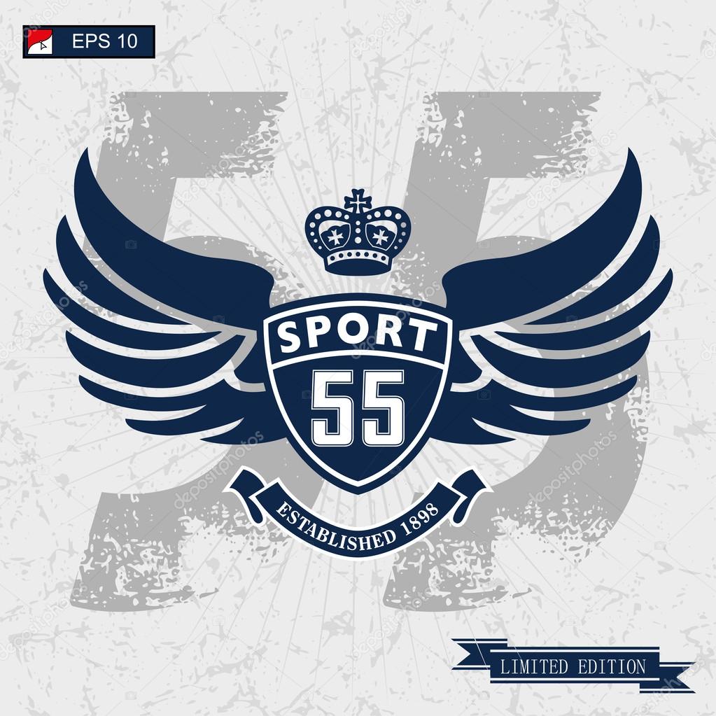 Classic vintage wing design Stock Vector by ©halimqd 59079873