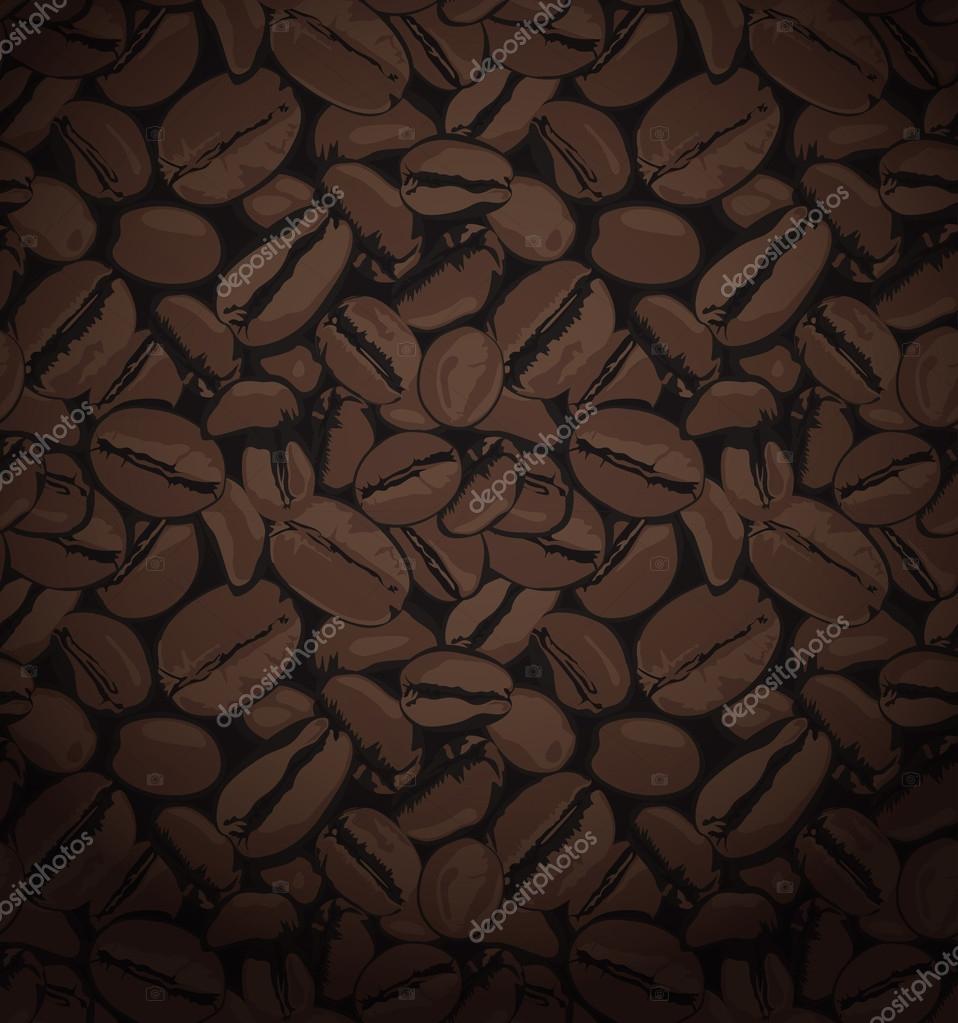 Coffee Vector Beans Background
