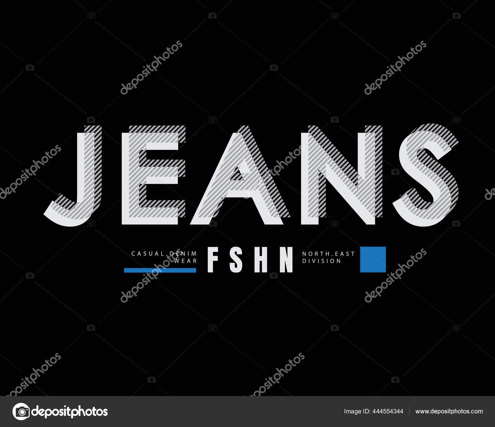 Vector Illustration Text Graphics Jeans Suitable Design Shirts Shirts ...