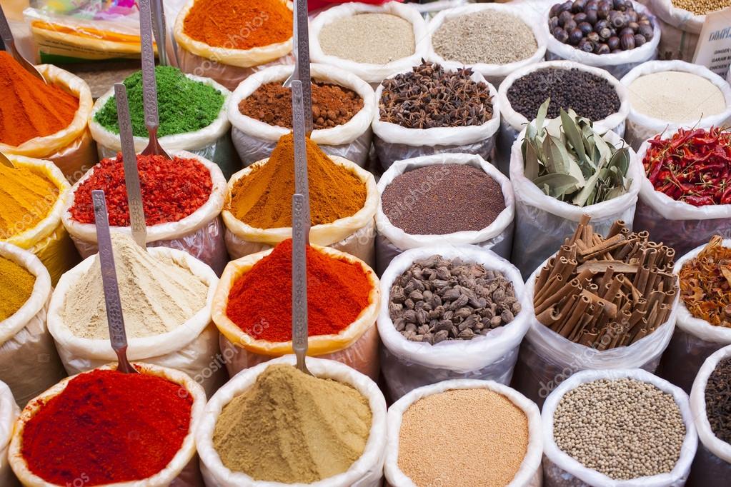 Indian spices in a bags — Stock Photo © watman #69190833