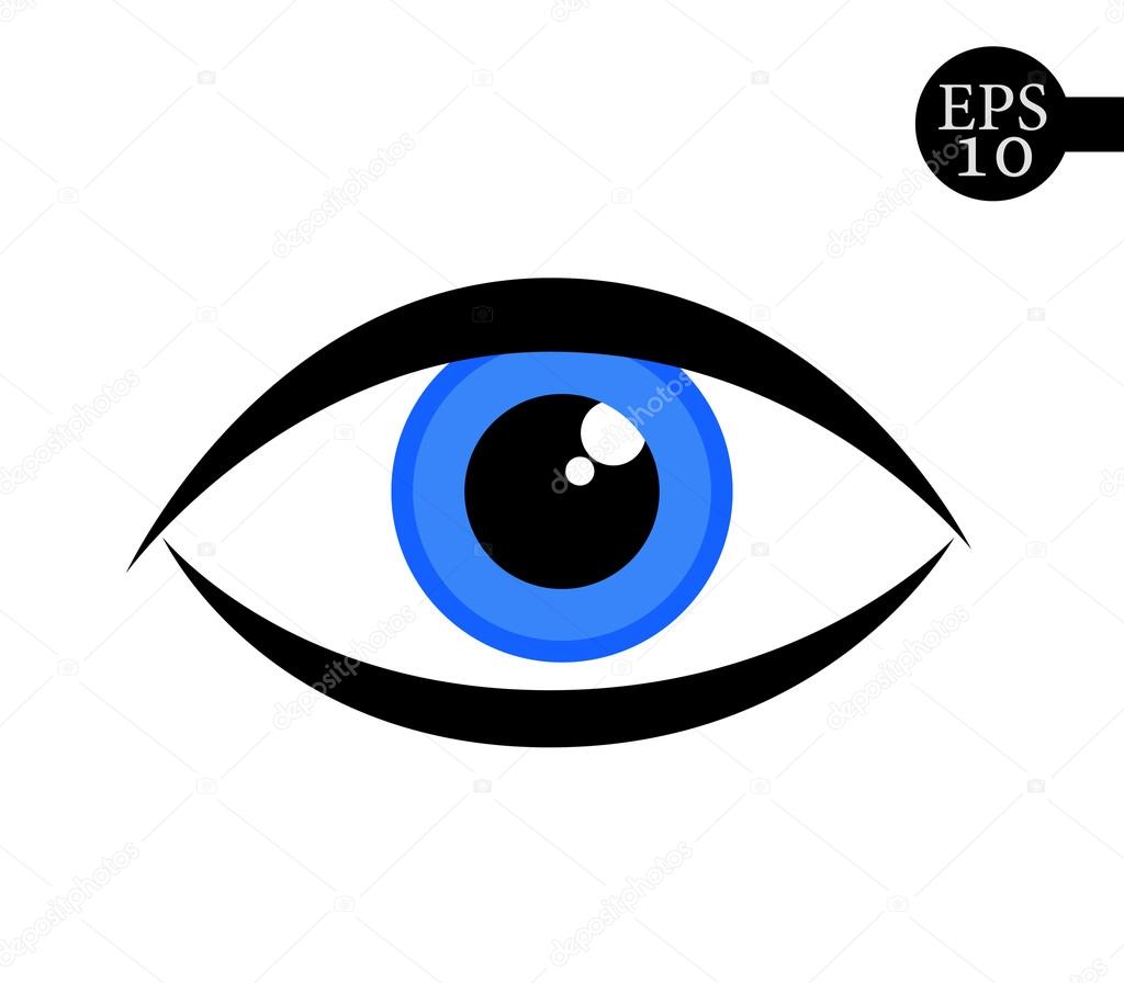 Eye icon - vector illustration. — Stock Vector © chekman1 #102596982