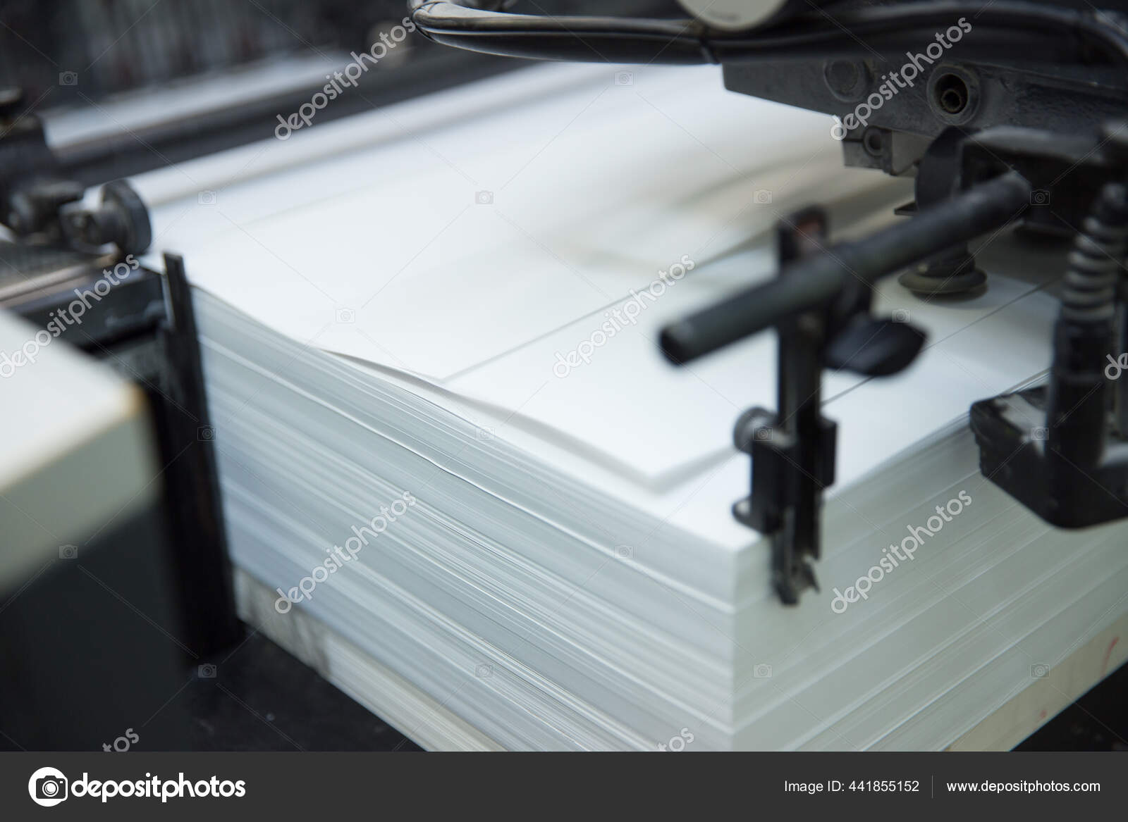 Stack Paper Printing Press — Stock Photo © Fotostudijas #441855152