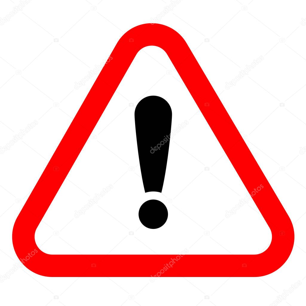 Símbolo De Advertencia De Peligro En Color Icono Vectorial Símbolo De