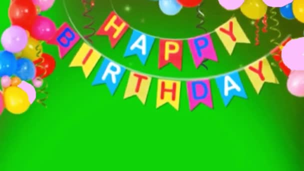 Happy Birthday Green Screen — Stock Video © plussizefashion2019.gmail ...