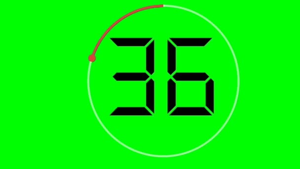 Seconds Countdown Timer Green Screen — Stock Video ... Seconds Countdown Timer Green Screen — Stock Video ...