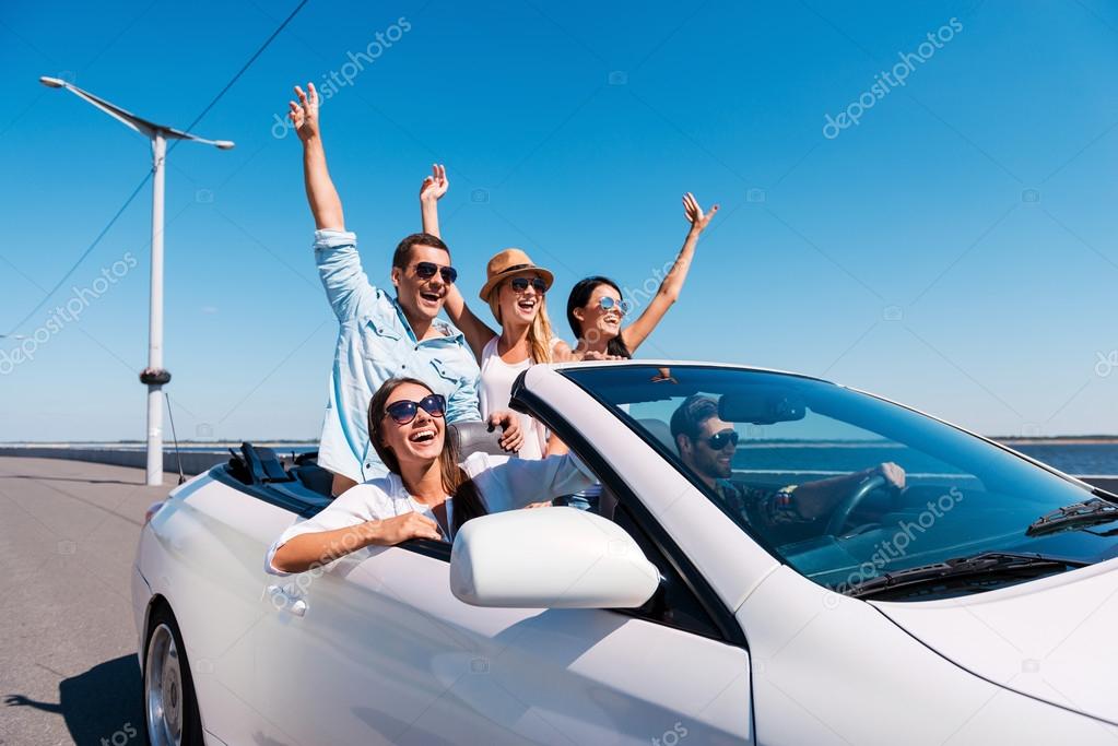 Enjoying road trip — Stock Photo © gstockstudio #53837903