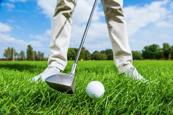 Golfer teeing off - Stock Image - Everypixel