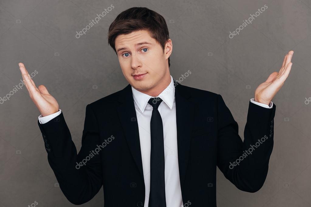 Frustrated young man in formalwear Stock Photo by ©gstockstudio 89475028
