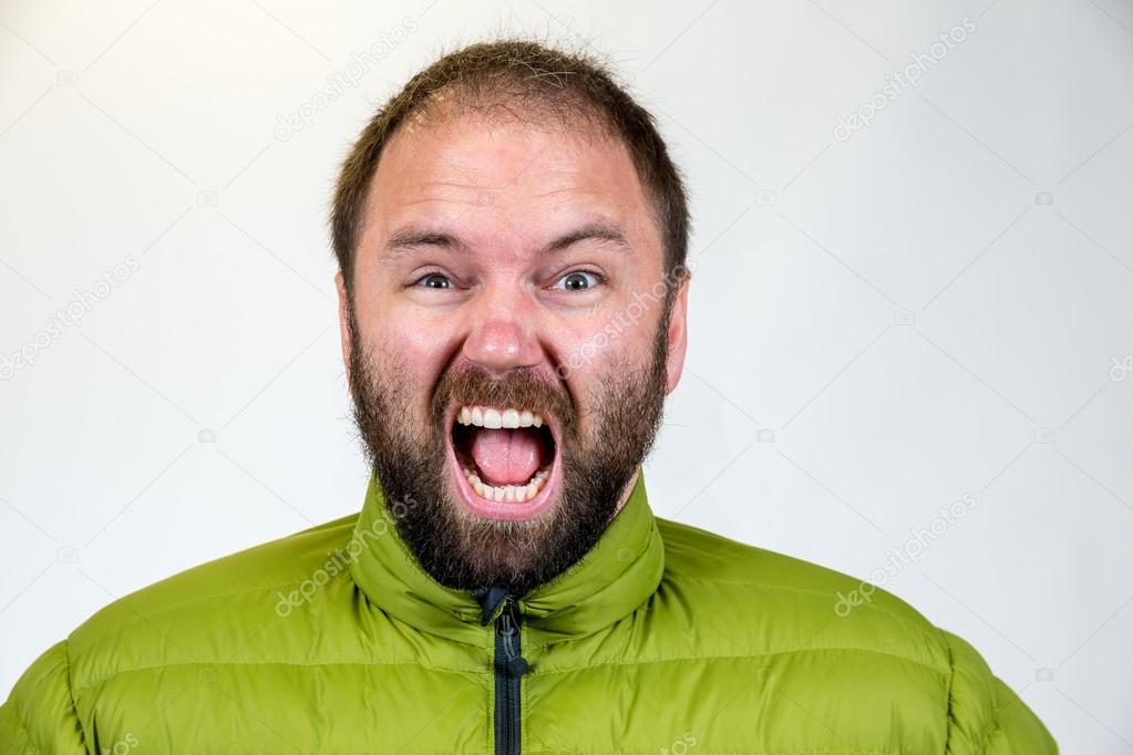 Man in Mid 30s Poses for Studio Portrait — Stock Photo © joshuarainey ...