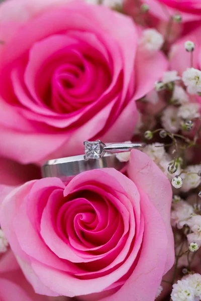 Bride and Groom Wedding Rings - Stock Image - Everypixel