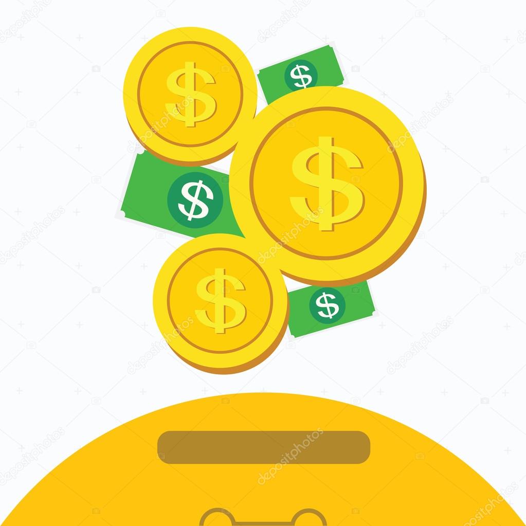 Investment,saving sign,ideas concepts.vector illustration. Stock Vector ...