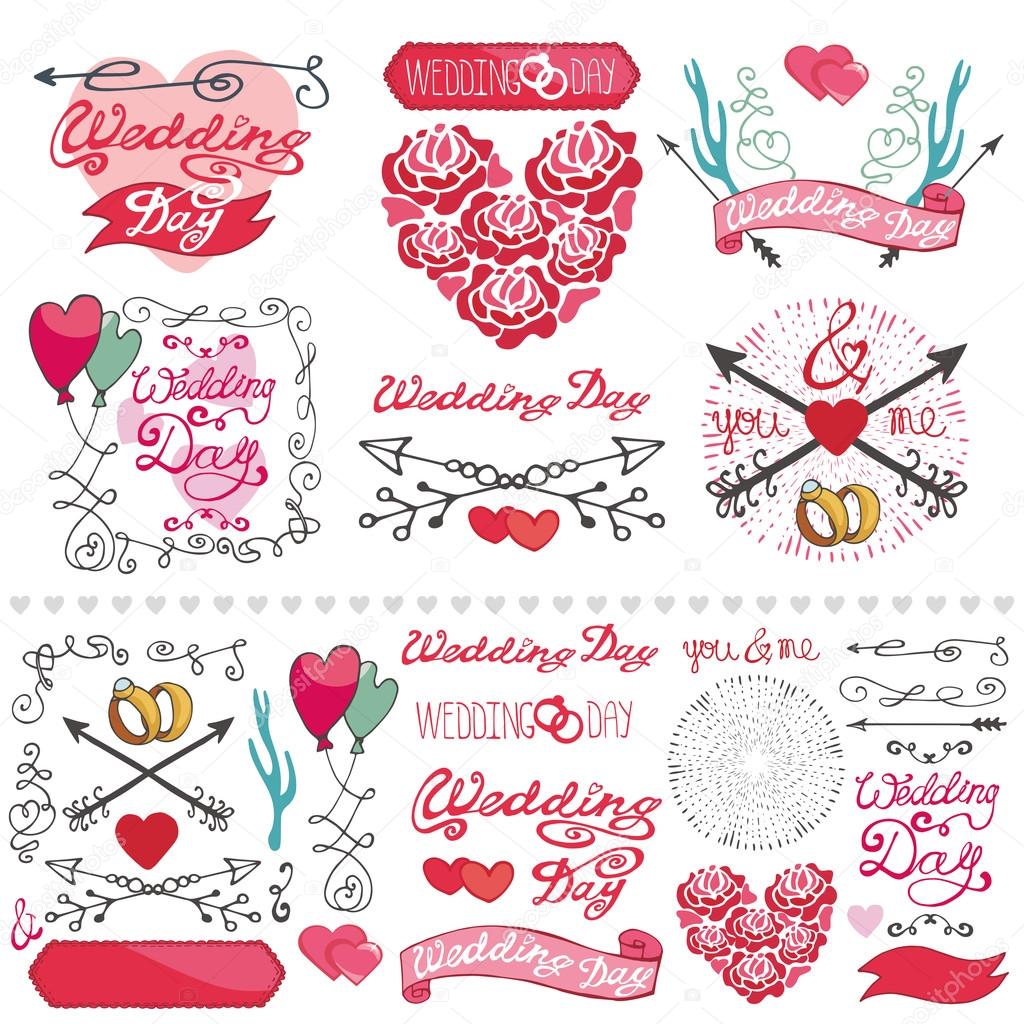 Wedding decor elements set. Stock Photo by ©Tatiana_Kost 75995219