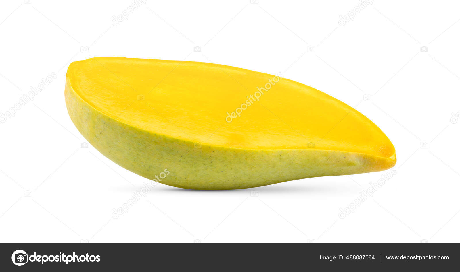 Half Mango Isolated White Background — Stock Photo © supams #488087064