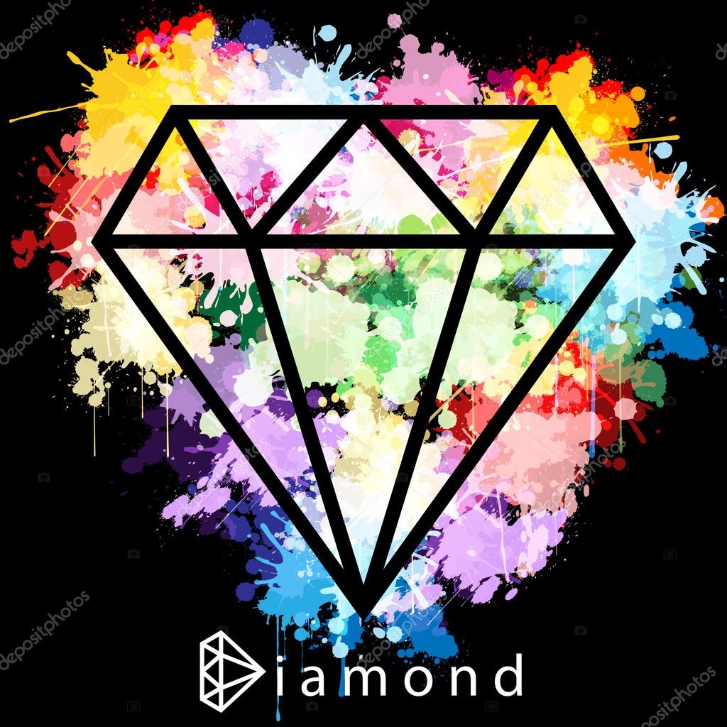 Diamond as background Stock Vector by ©andrijamarkovic 122160948