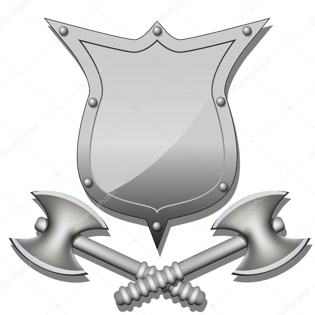 Axes and shields Stock Vector by ©andrijamarkovic #76799741