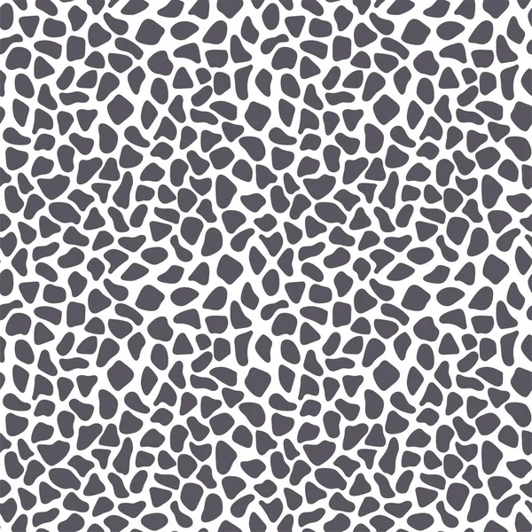 Fur Texture Wild Animal Skin Black White Seamless Pattern Vector Stock ...