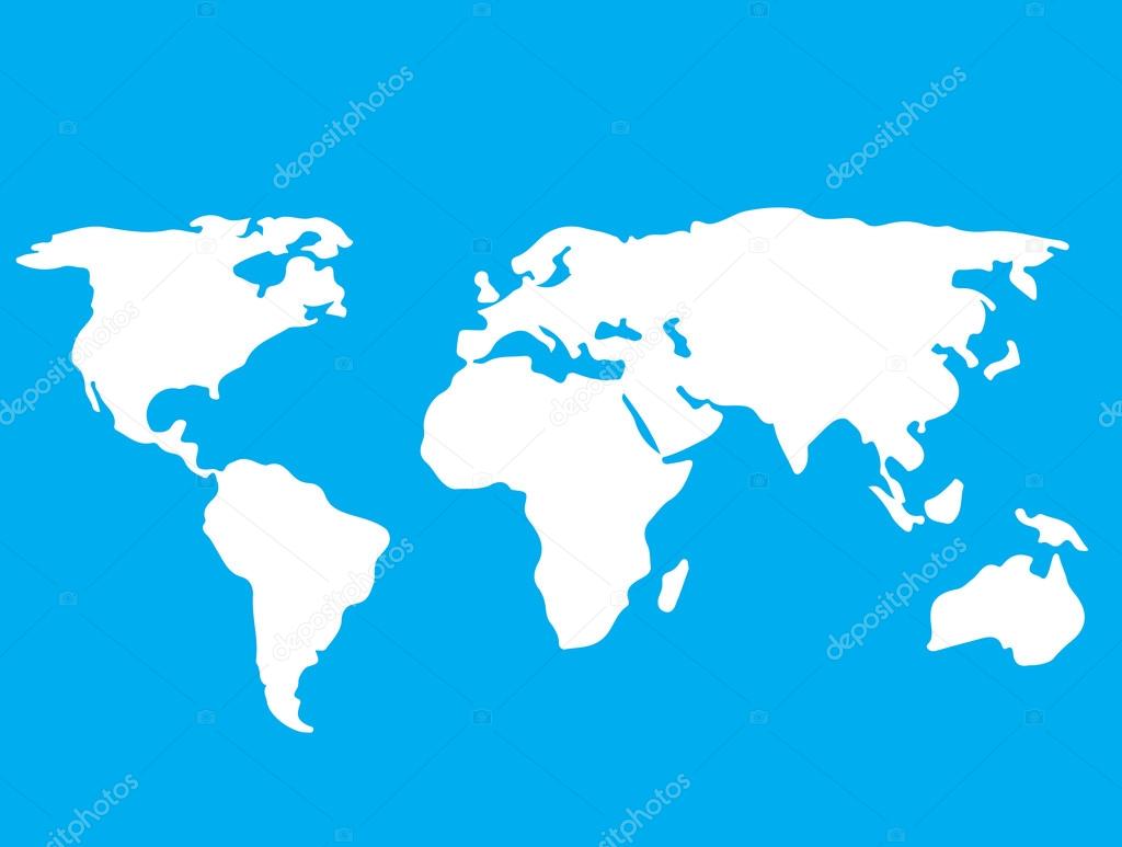 Mapa del mundo Vector de stock por ©ankmsn 80854050