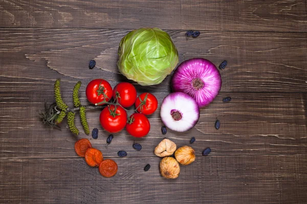 Fresh Food ingredients vegetables on the tabel. - Stock Image - Everypixel