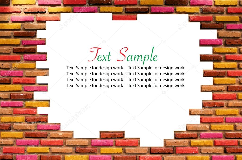 Broken brick wall Stock Photo by ©koydesign 61258097