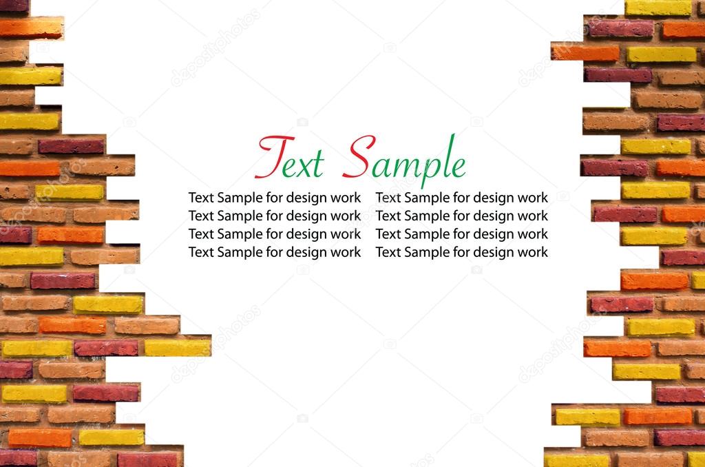 Broken brick wall Stock Photo by ©koydesign 61258101