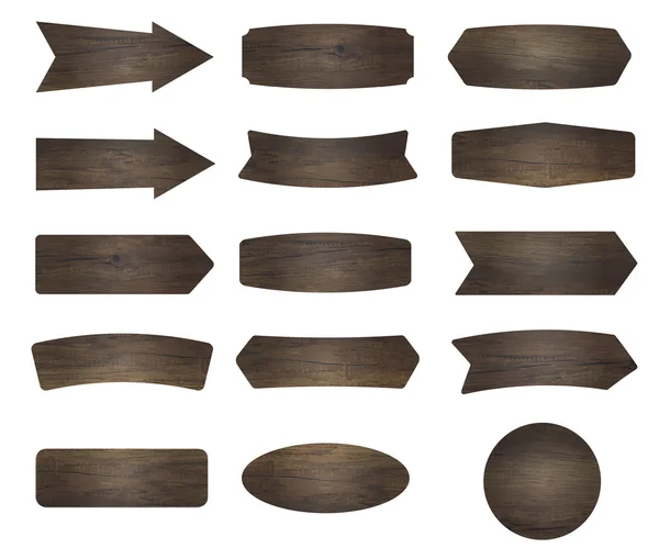 Vector realistic illustration of wooden signboard Stock Vector Image by ...