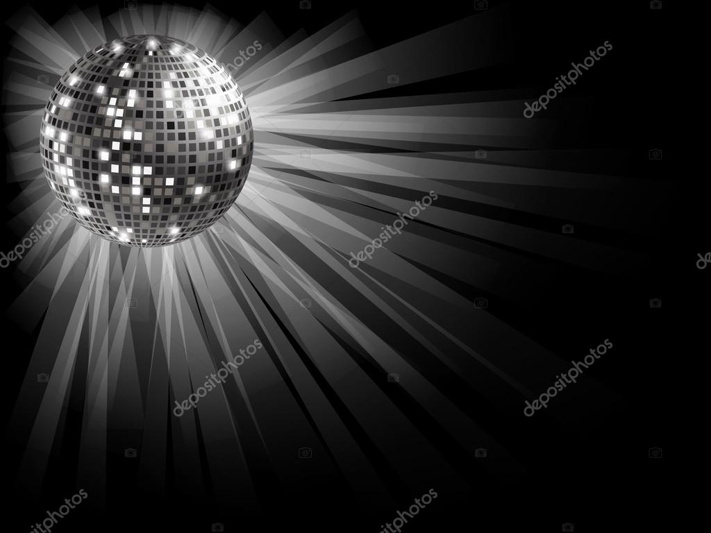 Silver Disco Ball Background