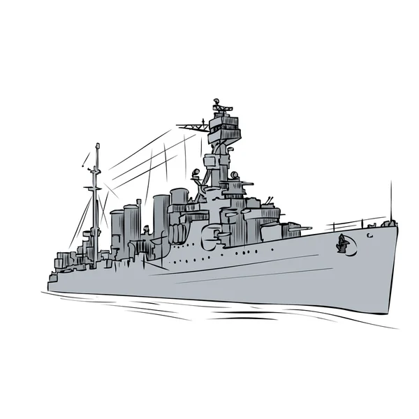 Destroyer Ship Drawing