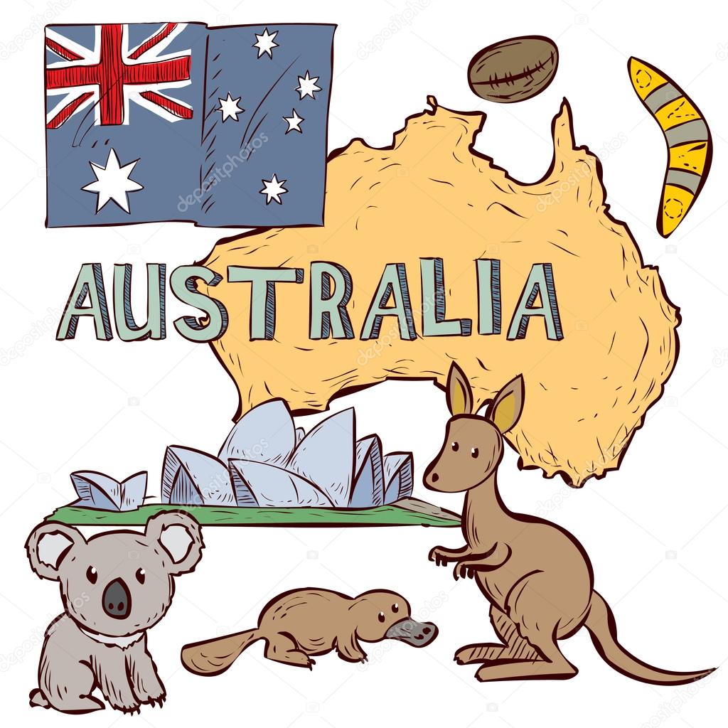 Australia design set. Stock Vector by ©dergriza 107728276