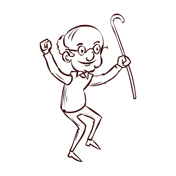 Old man Cartoon charcter. Stock Vector by ©dergriza 107737668