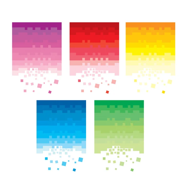 Set of colorful pixel banners Stock Vector Image by ©dergriza #107833404