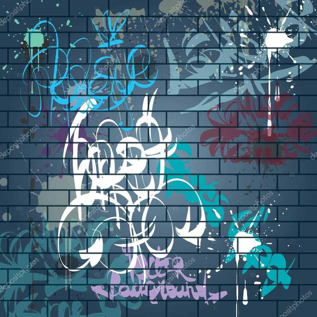 Blue Graffiti Background Designs