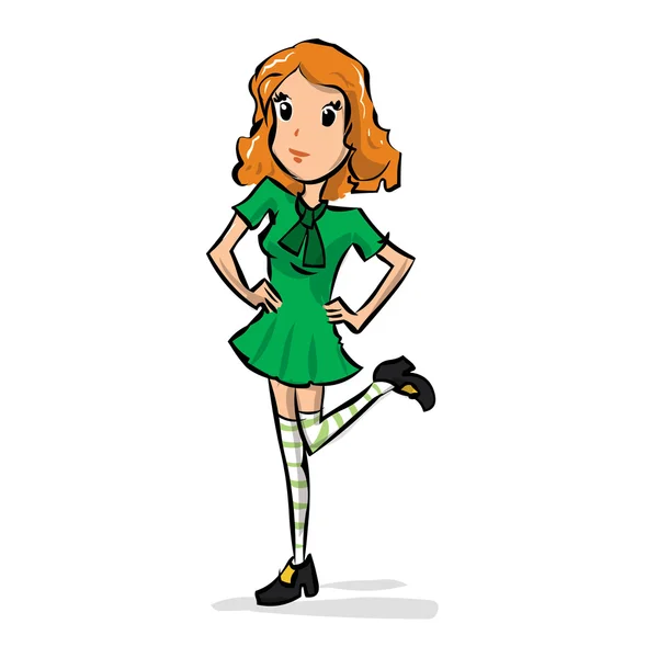 11,857,172 Cartoon irish girl Vector Images | Depositphotos