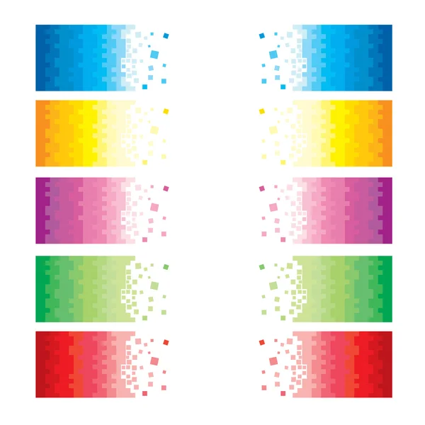 Set of colorful pixel banners Stock Vector Image by ©dergriza #107833404