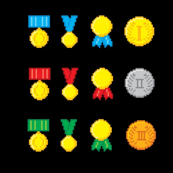 Pixel trophy Vector Art Stock Images | Depositphotos