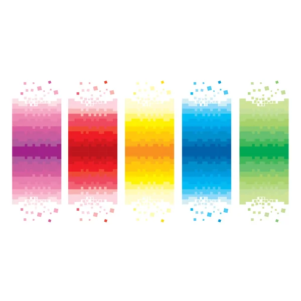 Set of colorful pixel banners Stock Vector Image by ©dergriza #107833404
