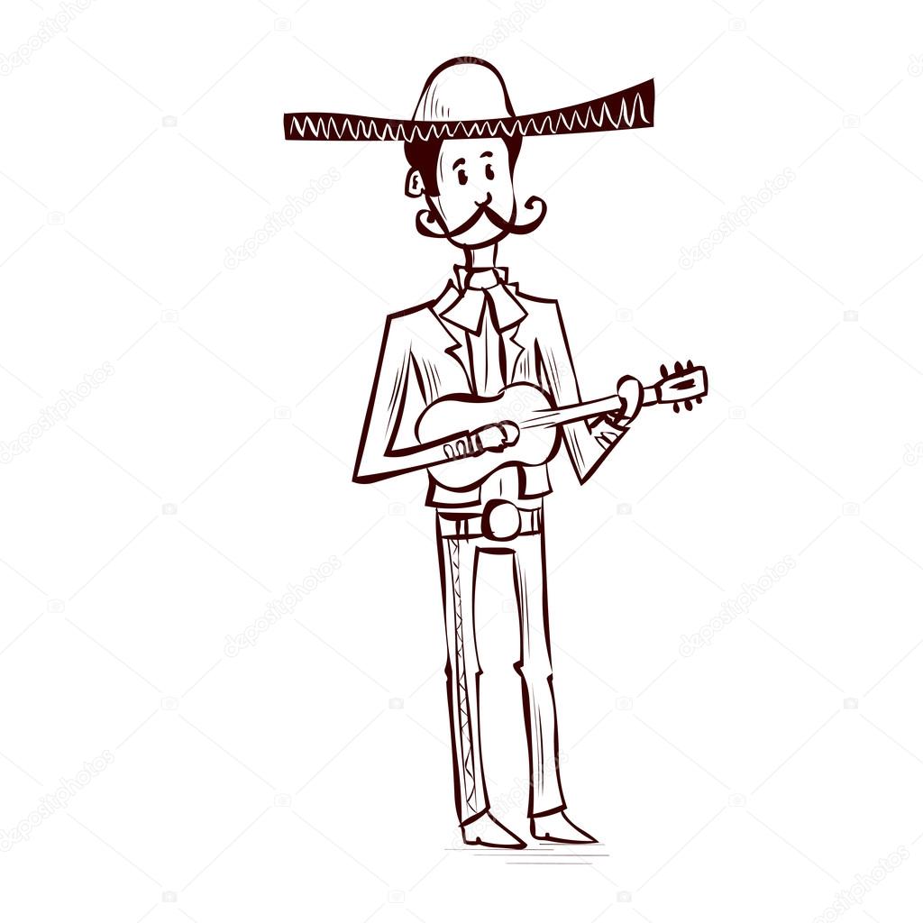 Mariachi Drawing