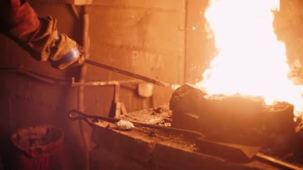 Forge Flame Fire Blacksmithing Craft — Stock Video © Ego96 #423218342