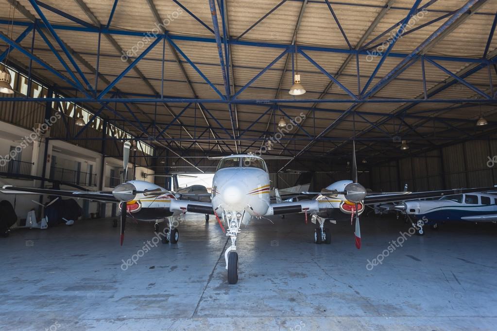 Aircraft Hangar Plane — Stock Photo © ChrisVanLennepPhoto #81052558
