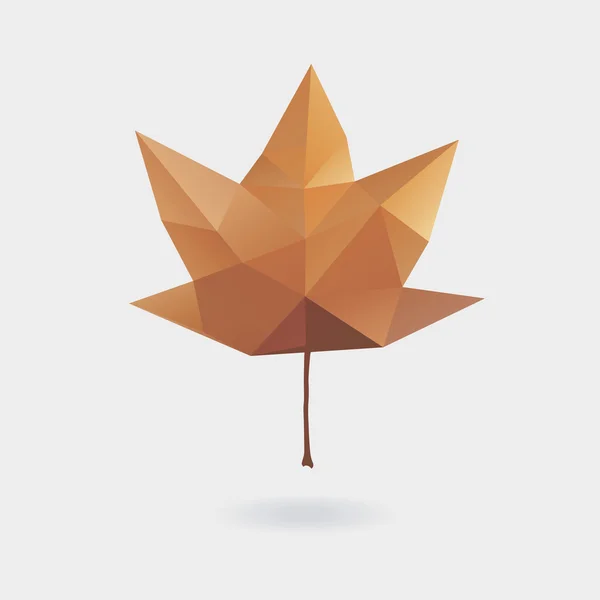 Polygon style red maple leaf — Stock Vector © muditha88sell #80478748