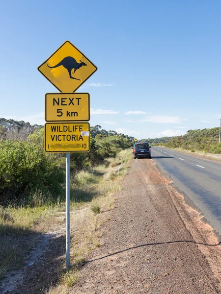 Outback Kangaroo Sign — Stock Photo © robynmac #5529660