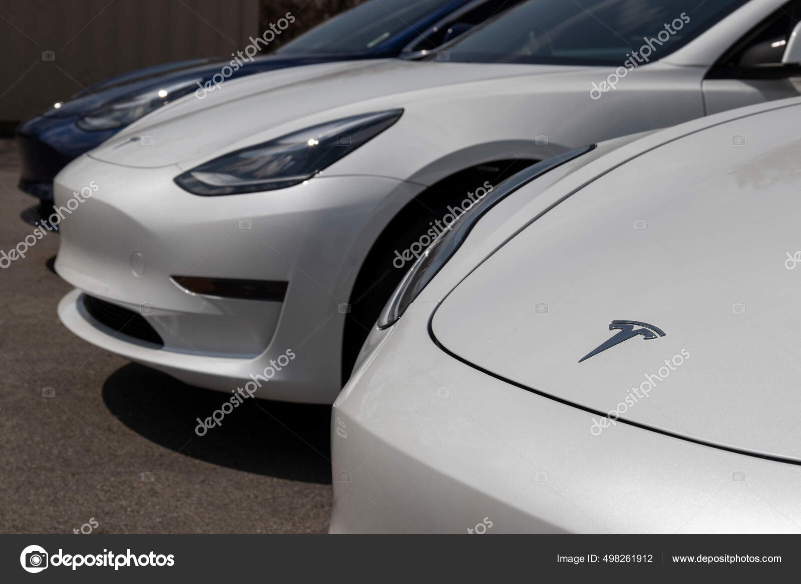 Indianapolis Circa August 2021 Tesla Model Electric Vehicles Display ...